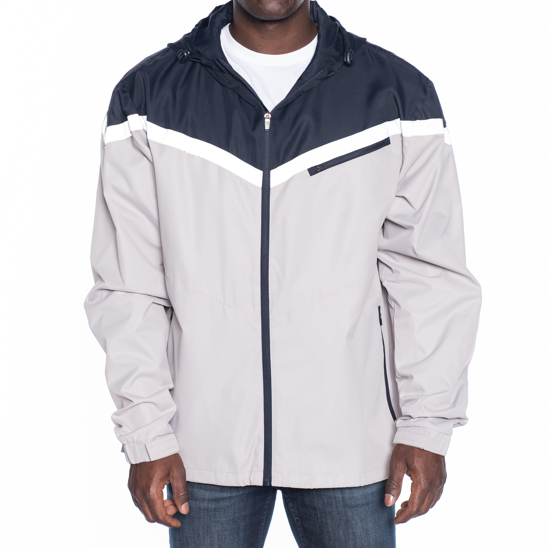 Luxe-T Men's Nylon Hooded Jacket