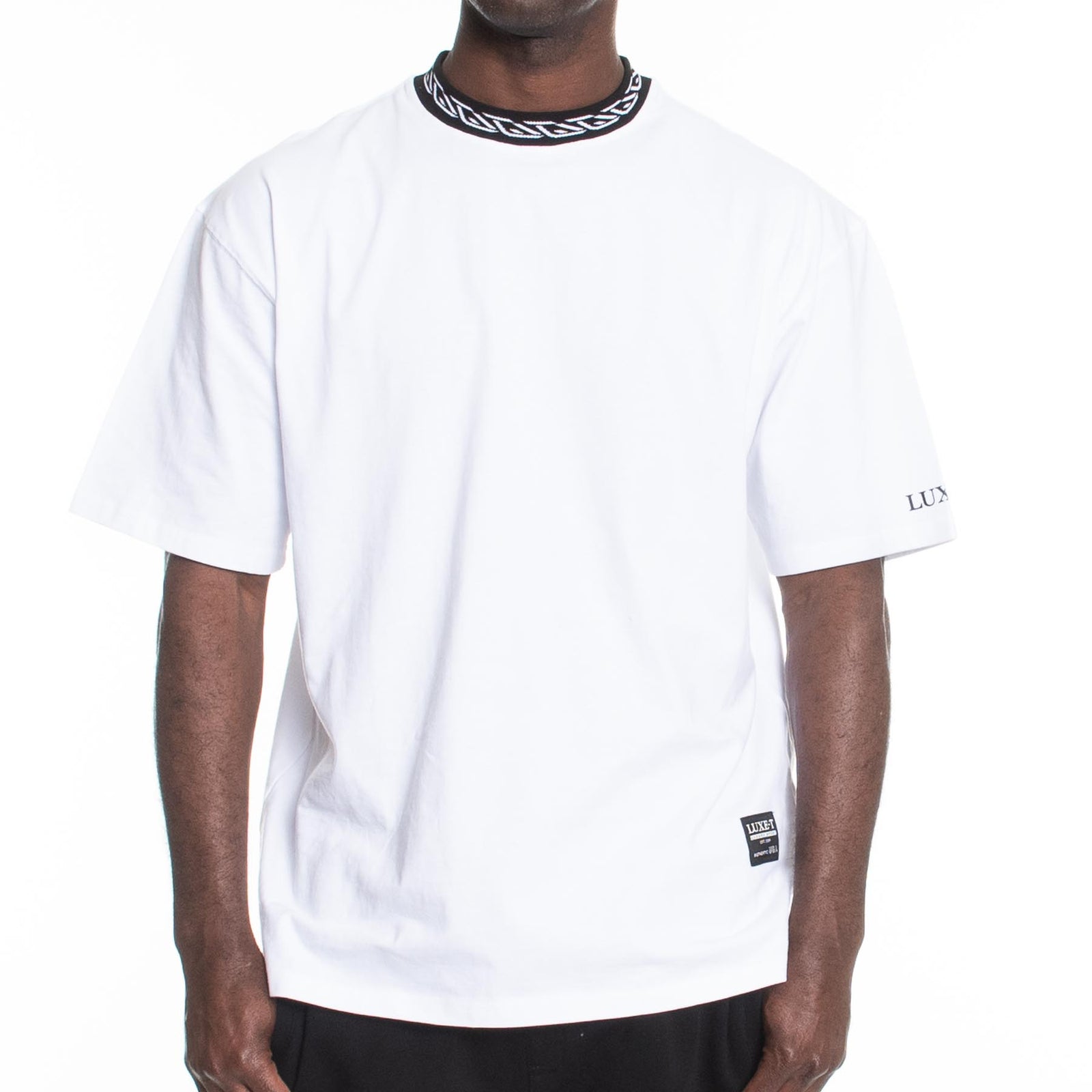 Luxe-T Men's Chain Collar T-Shirt